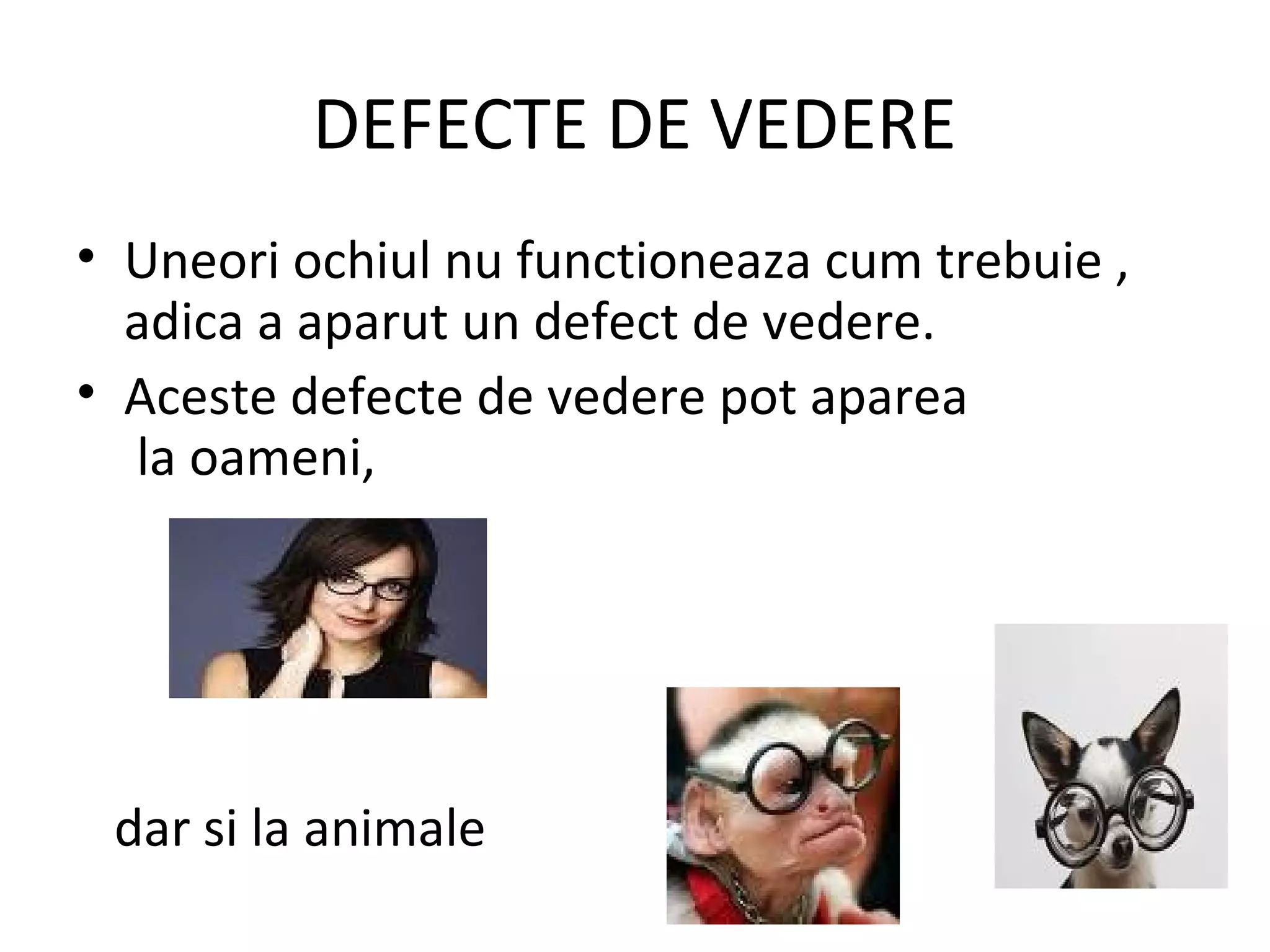 Ochiul. defecte de vedere | PPT