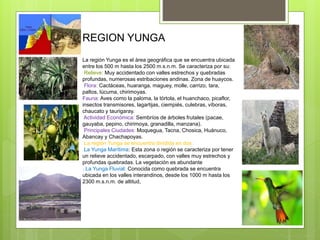 Ocho regiones del PERU - LAS CUALES FUERON CREADAS POR UN GEOLOGO | PPTX