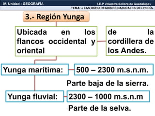 Ocho regiones naturales | PPTX