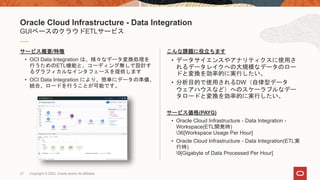 [旧版]OCI Data Integration Overview 2020年6月版 | PPTX