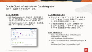 [旧版]OCI Data Integration Overview 2020年7月版 | PPTX