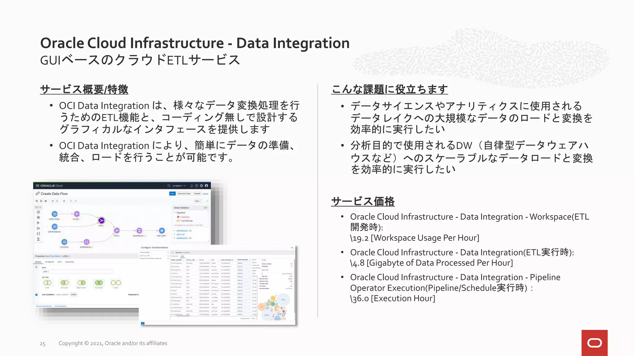 OCI Data Integration Overview 2021年5月版 | PPTX