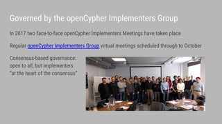 The Property Graph Query Language Landscape: openCypher and Property Graph Extensions to SQL | PDF