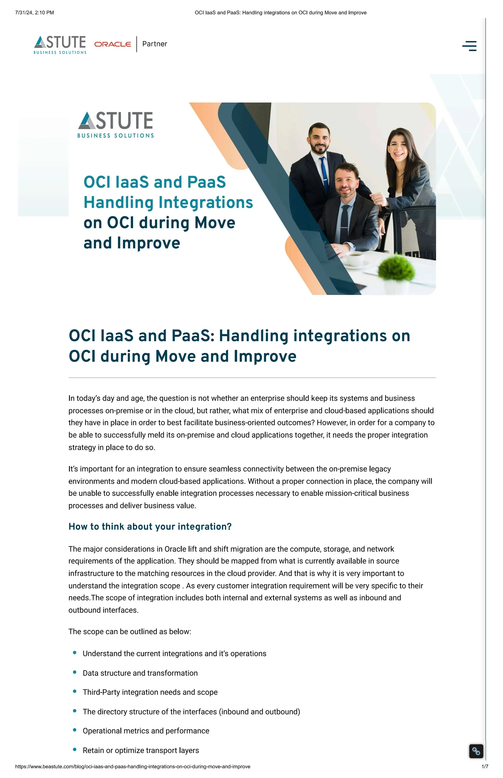 OCI IaaS and PaaS Handling integrations on OCI during Move and Improve.pdf