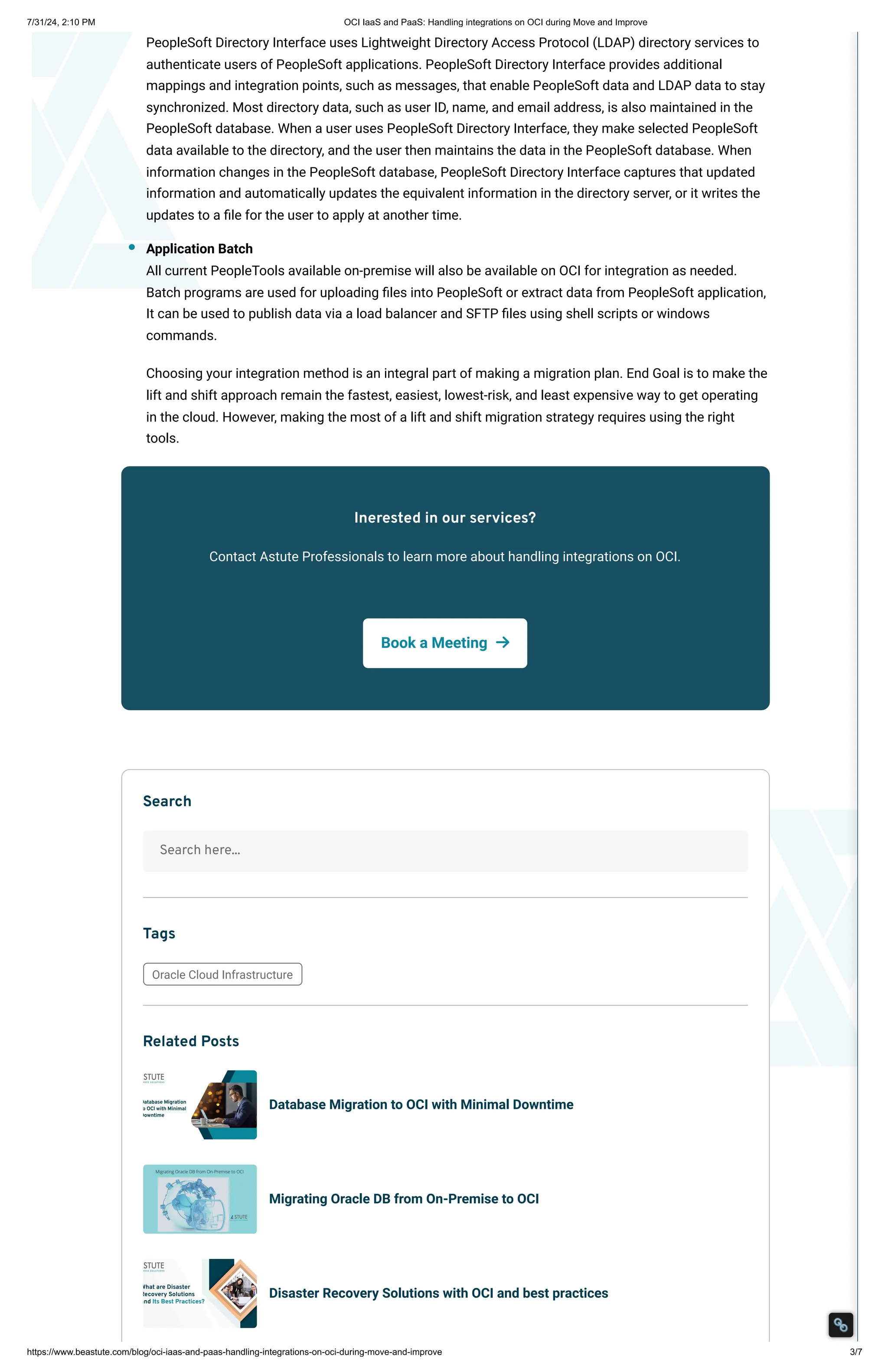 OCI IaaS and PaaS Handling integrations on OCI during Move and Improve.pdf