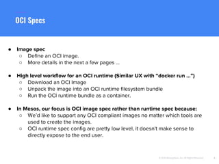 OCI Support in Mesos | PPT