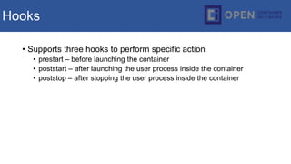 runC – Open Container Initiative | PPTX | Operating Systems | Computer Software and Applications