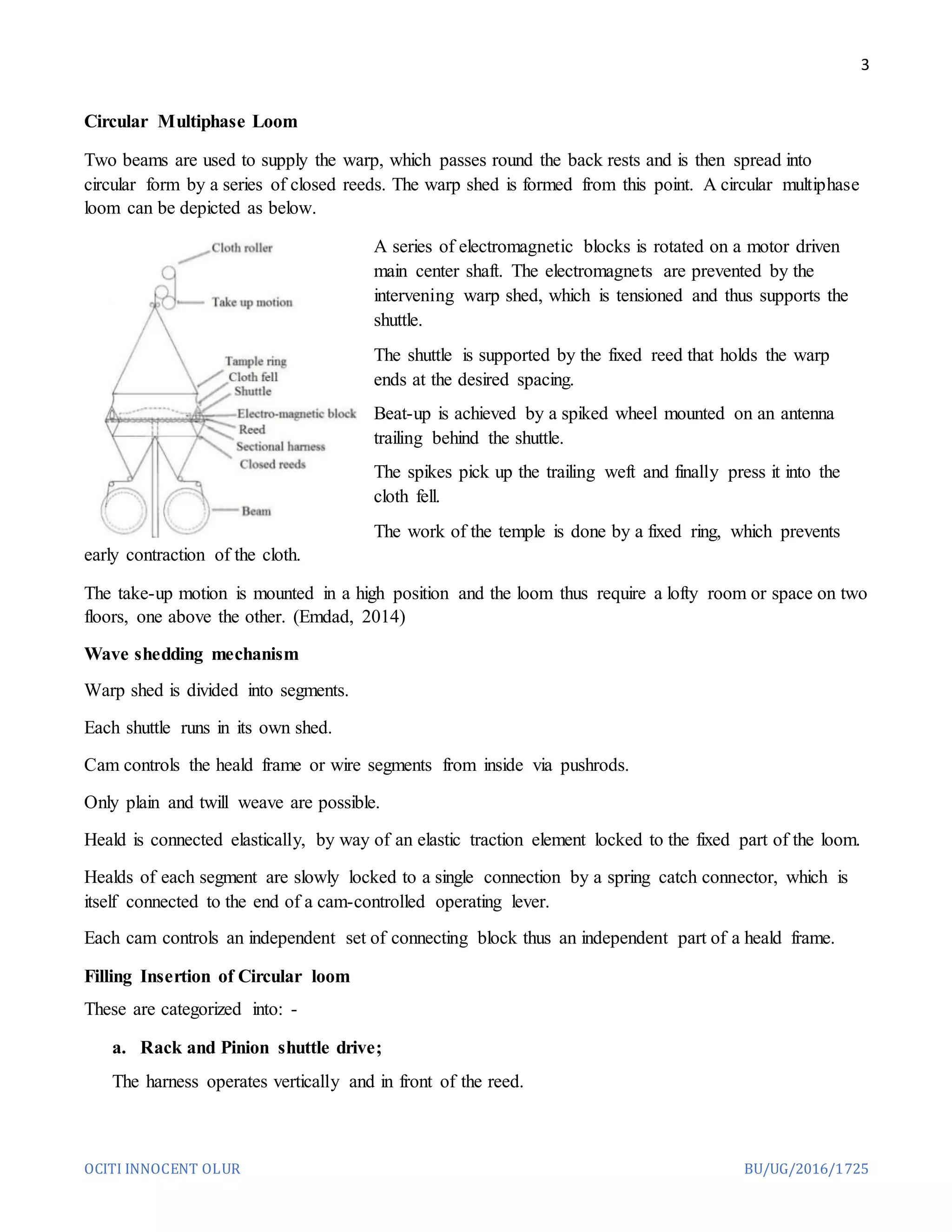 MULTIPHASE WEAVING MACHINES | DOCX