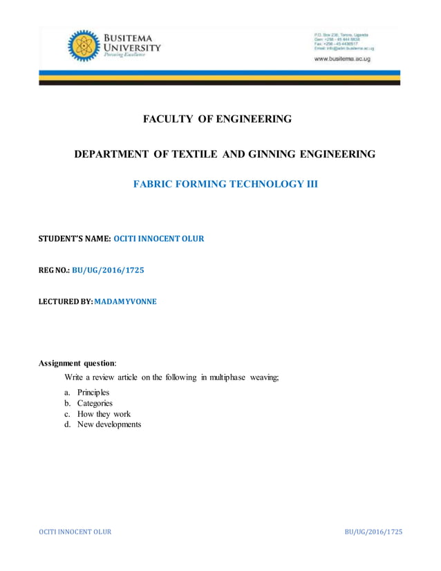 MULTIPHASE WEAVING MACHINES | DOCX