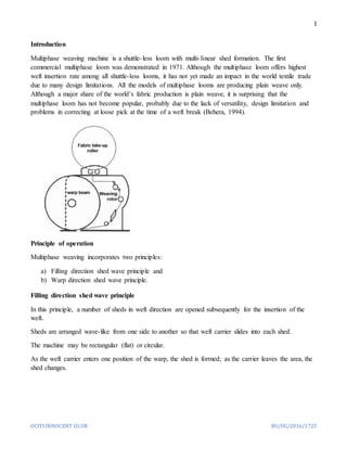 MULTIPHASE WEAVING MACHINES | DOCX