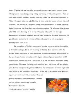 Chemistry of cooking | DOCX