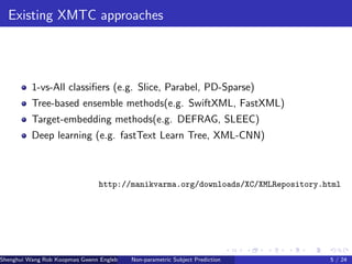 Non-parametric Subject Prediction | PDF