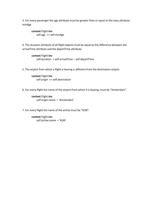 Ocl exercises 1 | DOCX