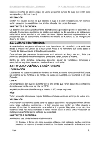 O clima e a paisaxe (1º ESO) | ODT