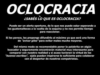 Oclocracia | PPS