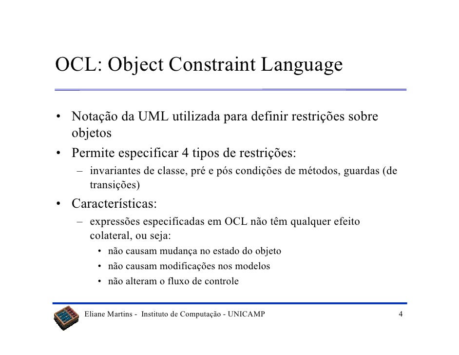 Ocl Object Constraint Language