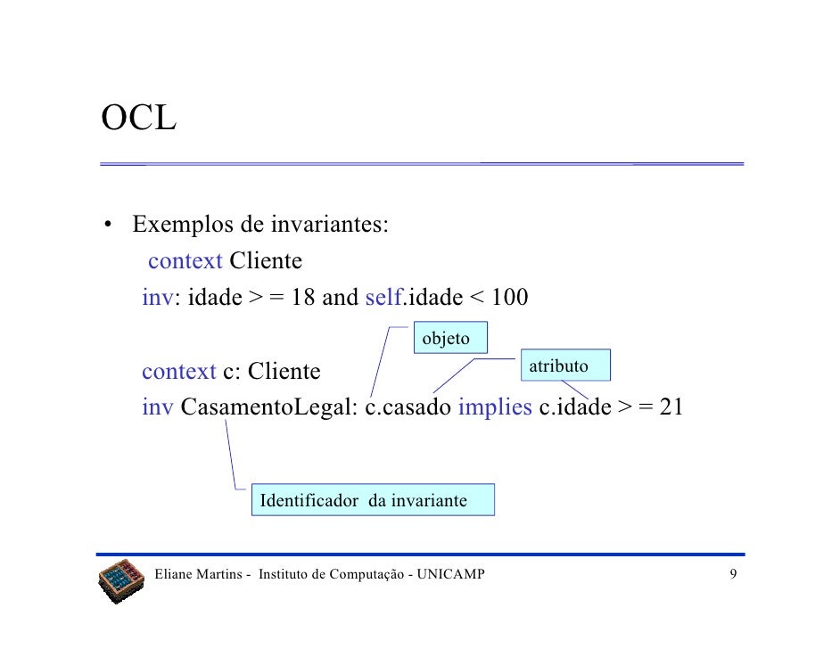 Ocl Object Constraint Language