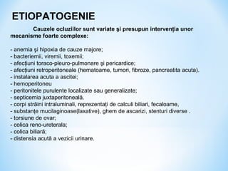 Ocluzie intestinala ppt suciu ramona | PPT