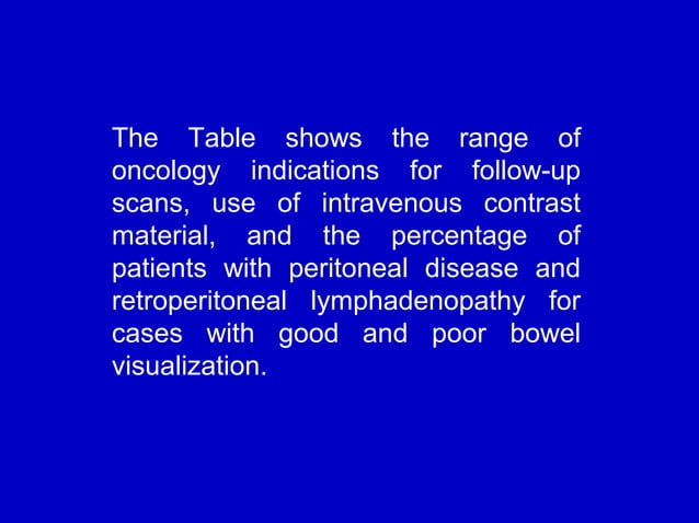Positive Oral Contrast for Oncology Patients | PPT