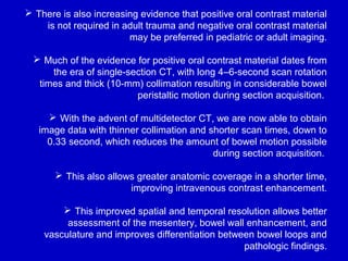 Positive Oral Contrast for Oncology Patients | PPT
