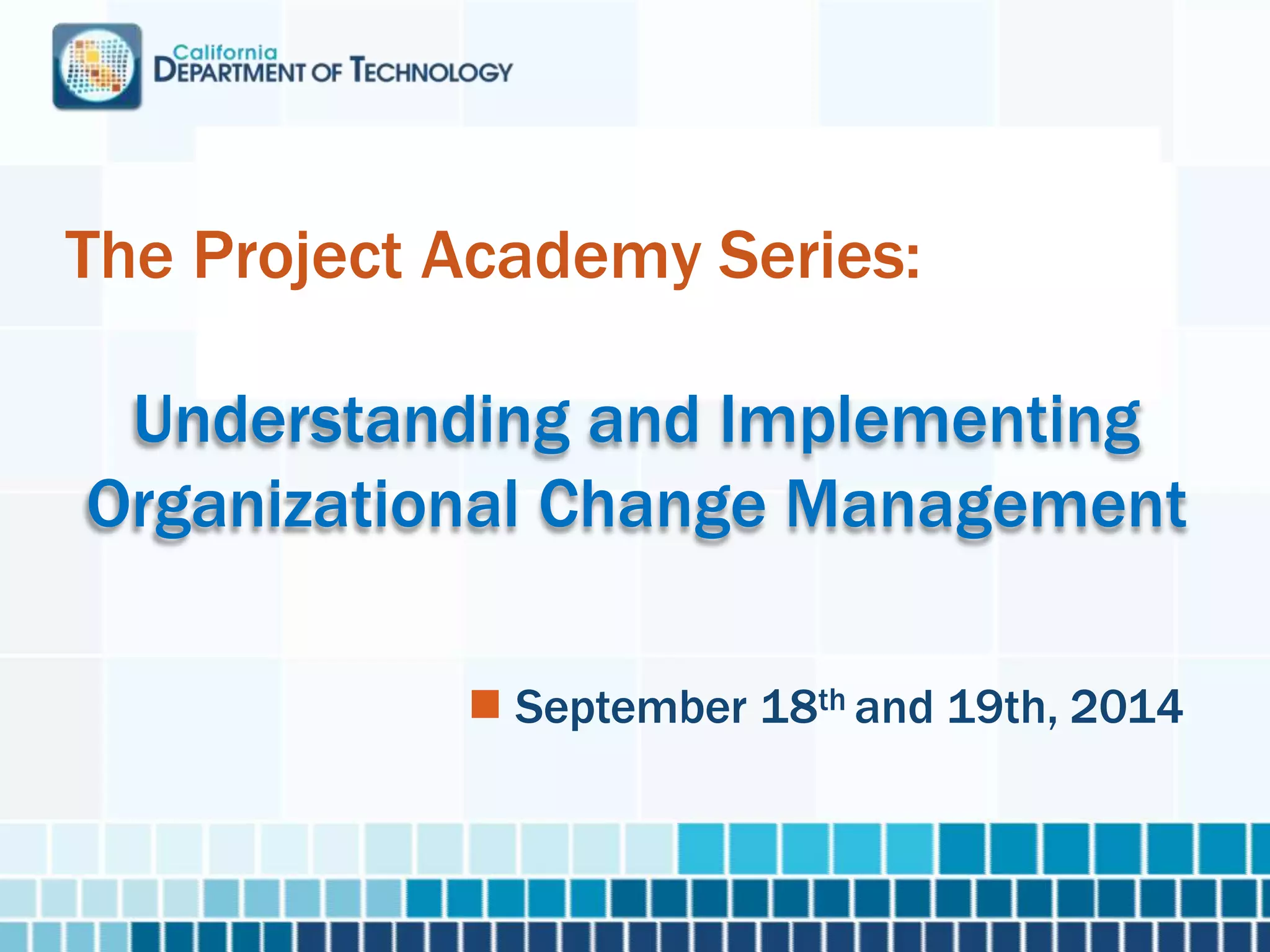 Understanding and Implementing Organizational Change | PPTX