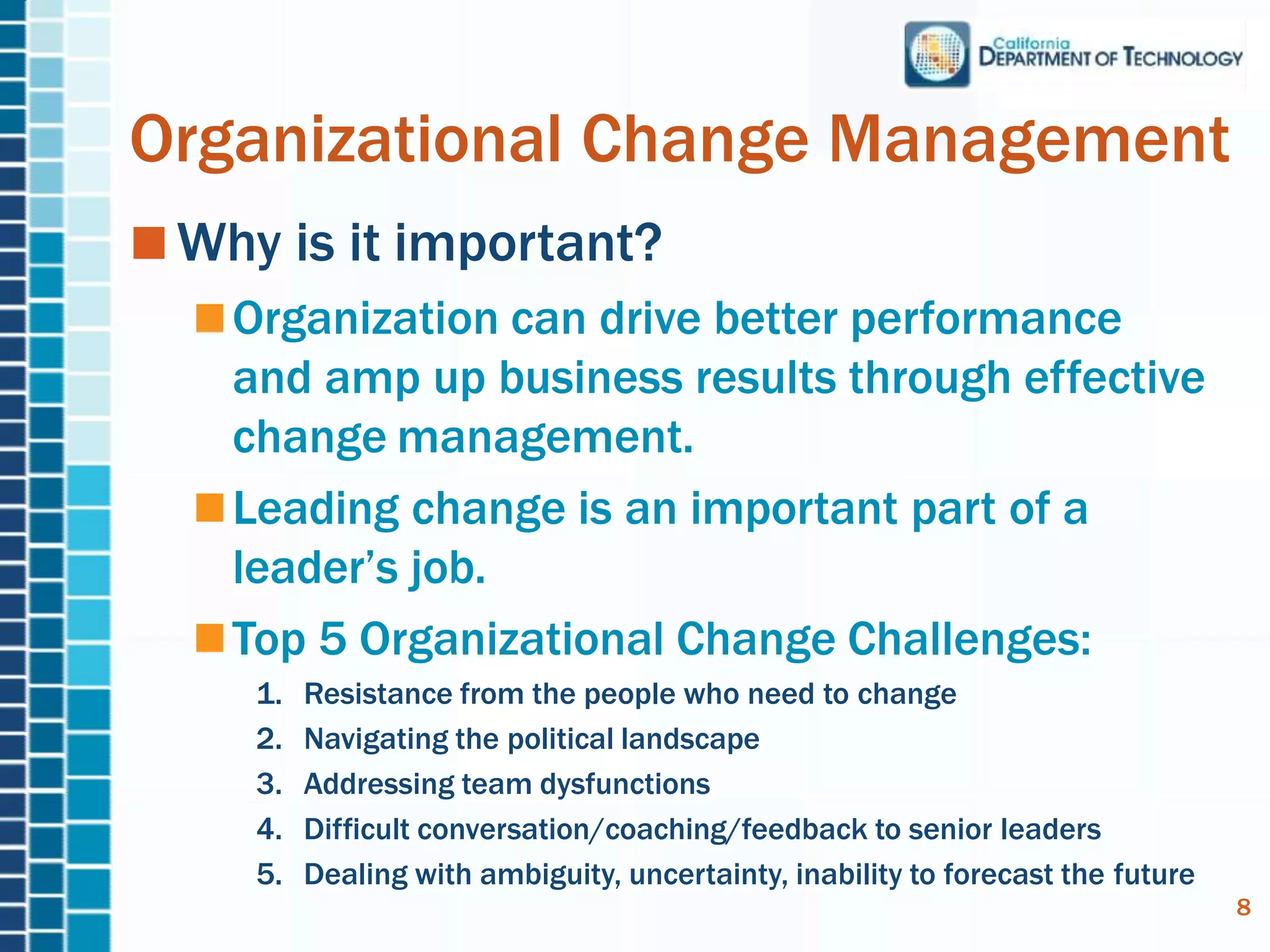 Understanding and Implementing Organizational Change | PPTX