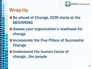 Understanding and Implementing Organizational Change | PPTX