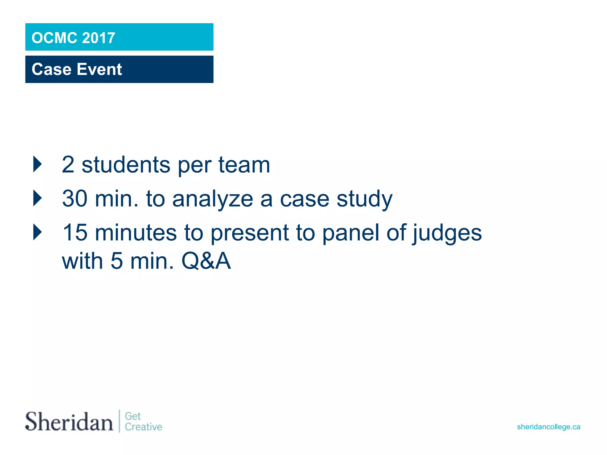 OCMC 2017 Overview | PPTX