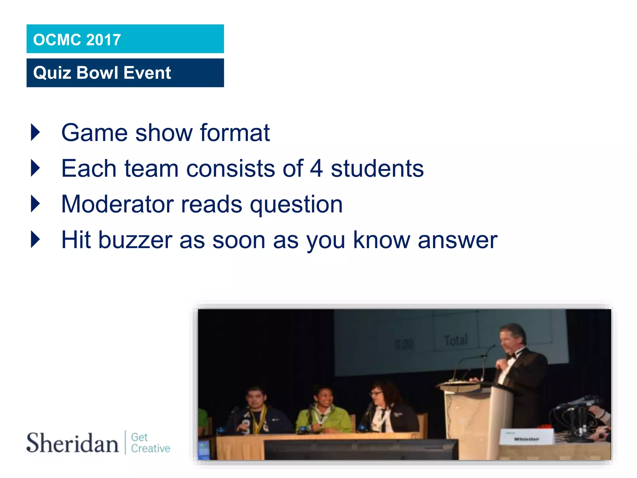 OCMC 2017 Overview | PPTX