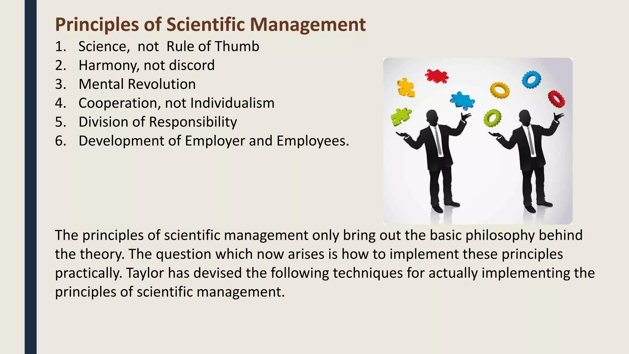 Scientific Techniques of Mangement | PPTX
