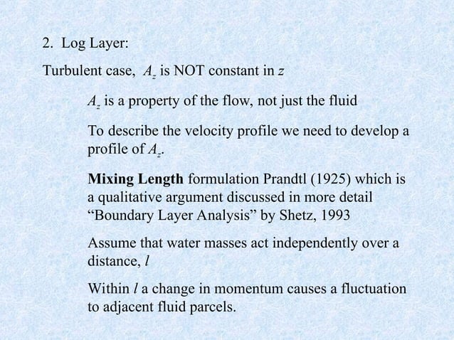 Boundary layer theory for the viscous laminar flow | PPT | Free Download