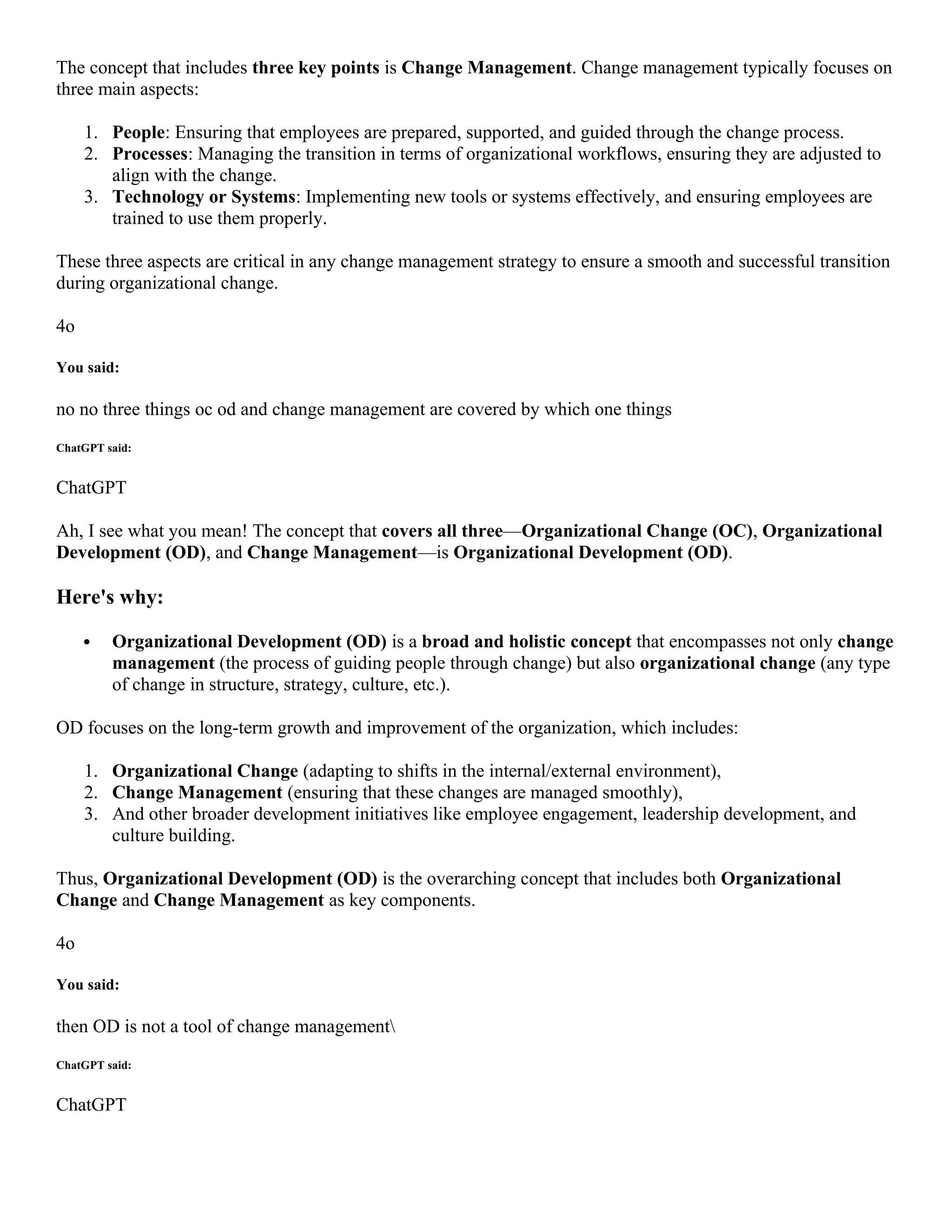 Organizational change, organizational development | PDF