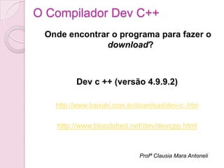 O compilador dev c++ | PPT