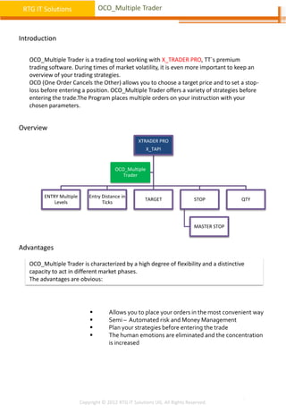 Oco multiple trader | PDF