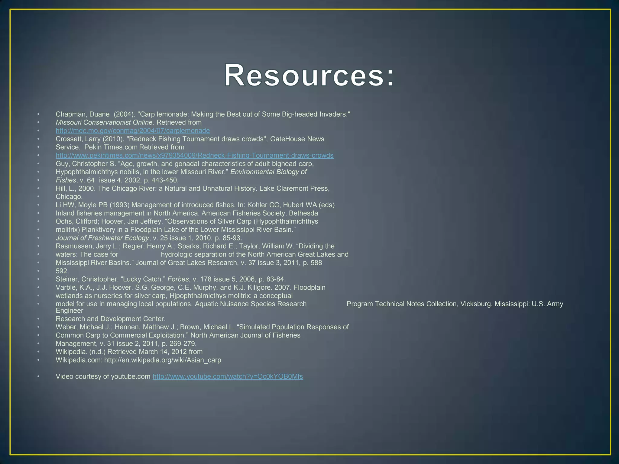 Asian Carp: An Invasive Species | PPTX