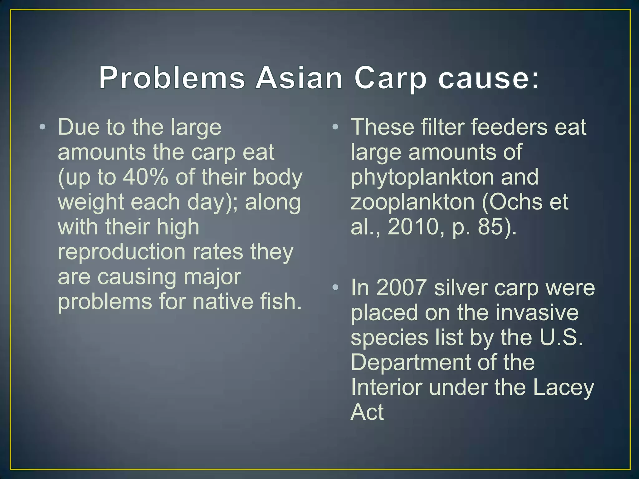 Asian Carp: An Invasive Species | PPTX