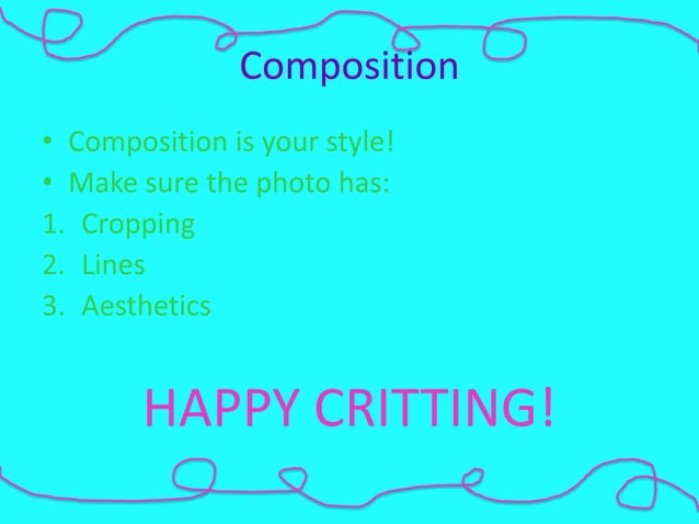 How to Properly Critique a Photograph | PPT