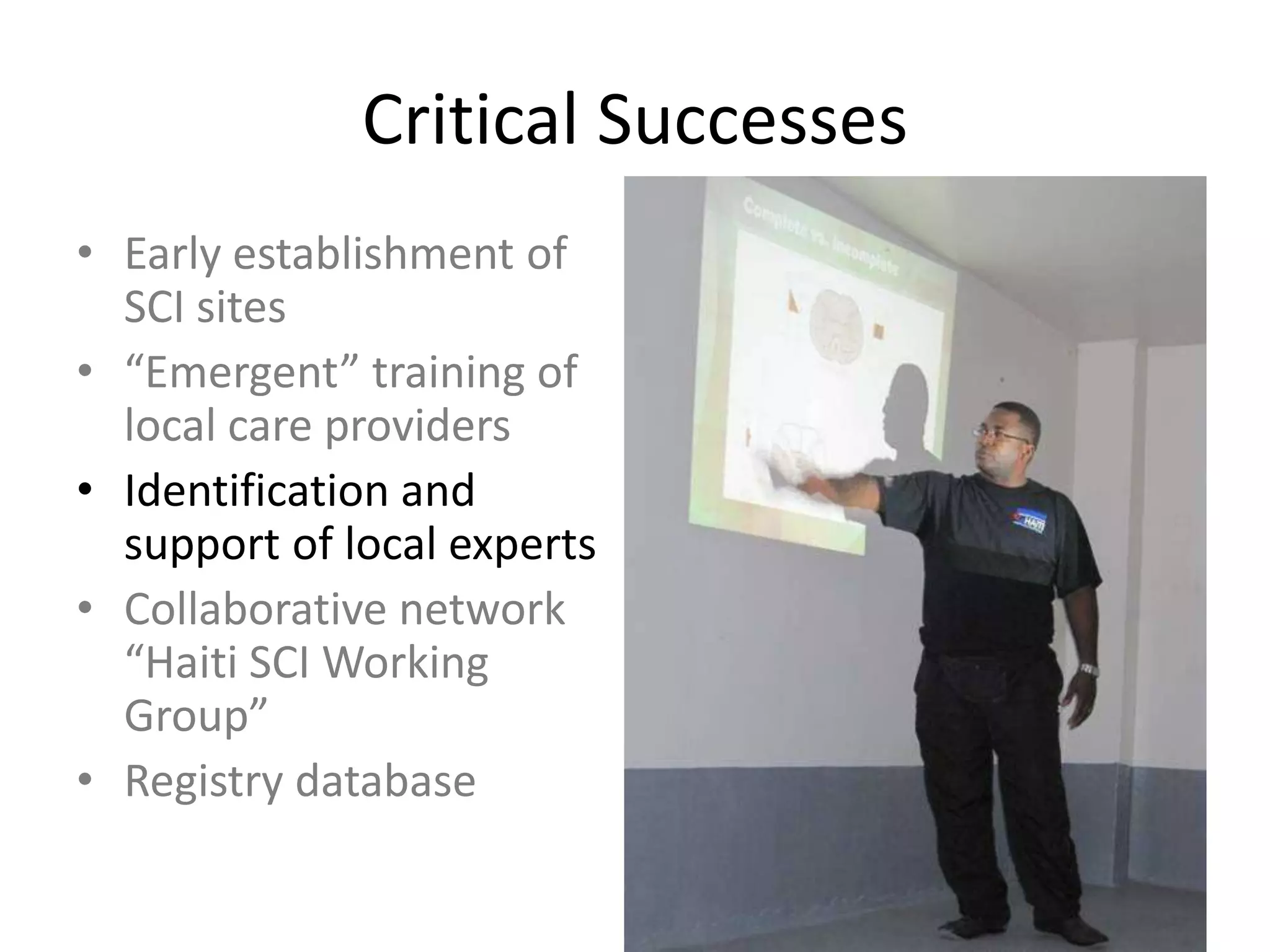 Oconnell sci rehab in post eq haiti crdr.disaster.symp.isprm11 | PPT