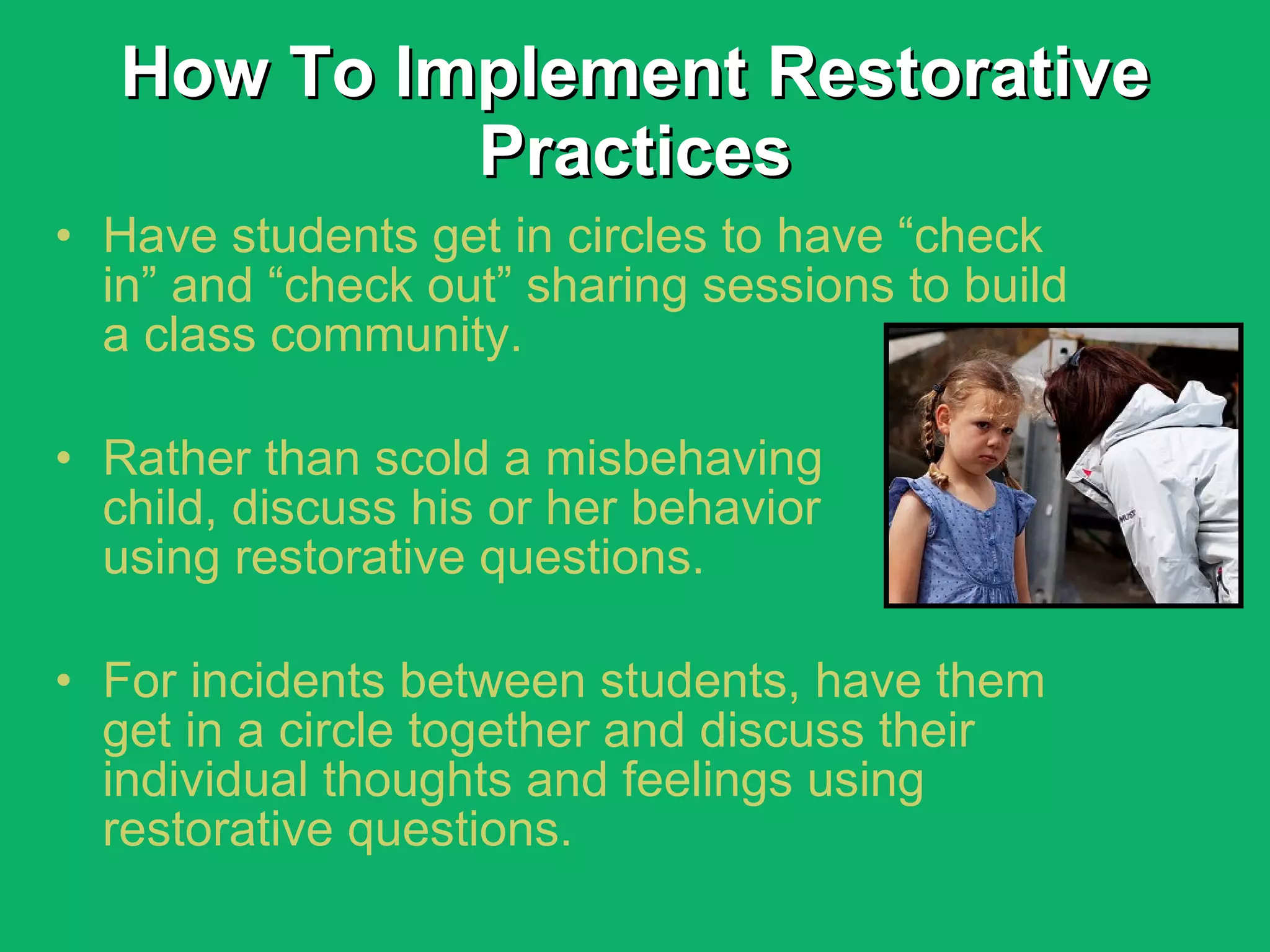 Restorative Practices | PPT