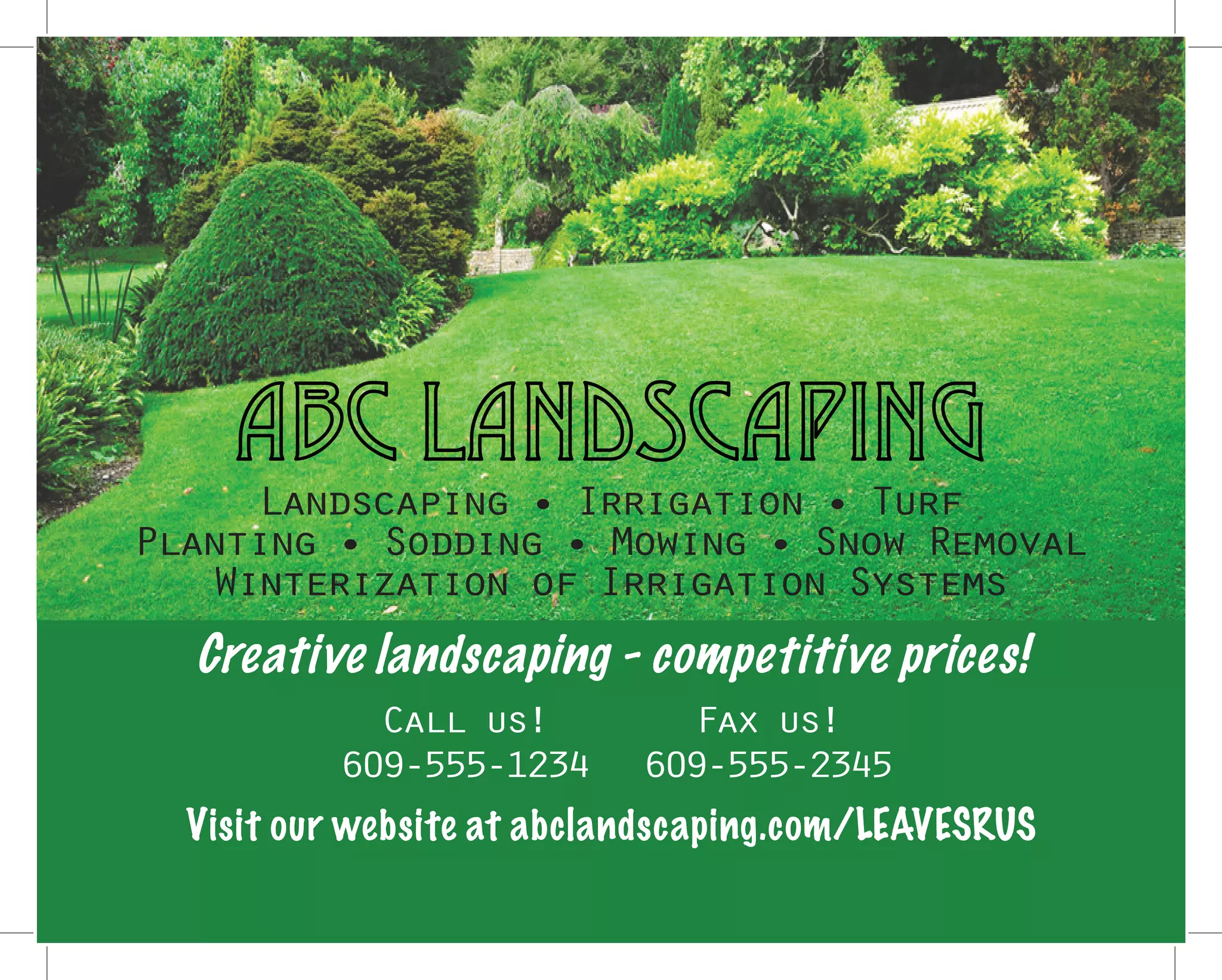 ABC Landscaping Ad | PPT
