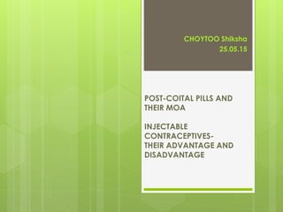 Contraceptives | PPTX