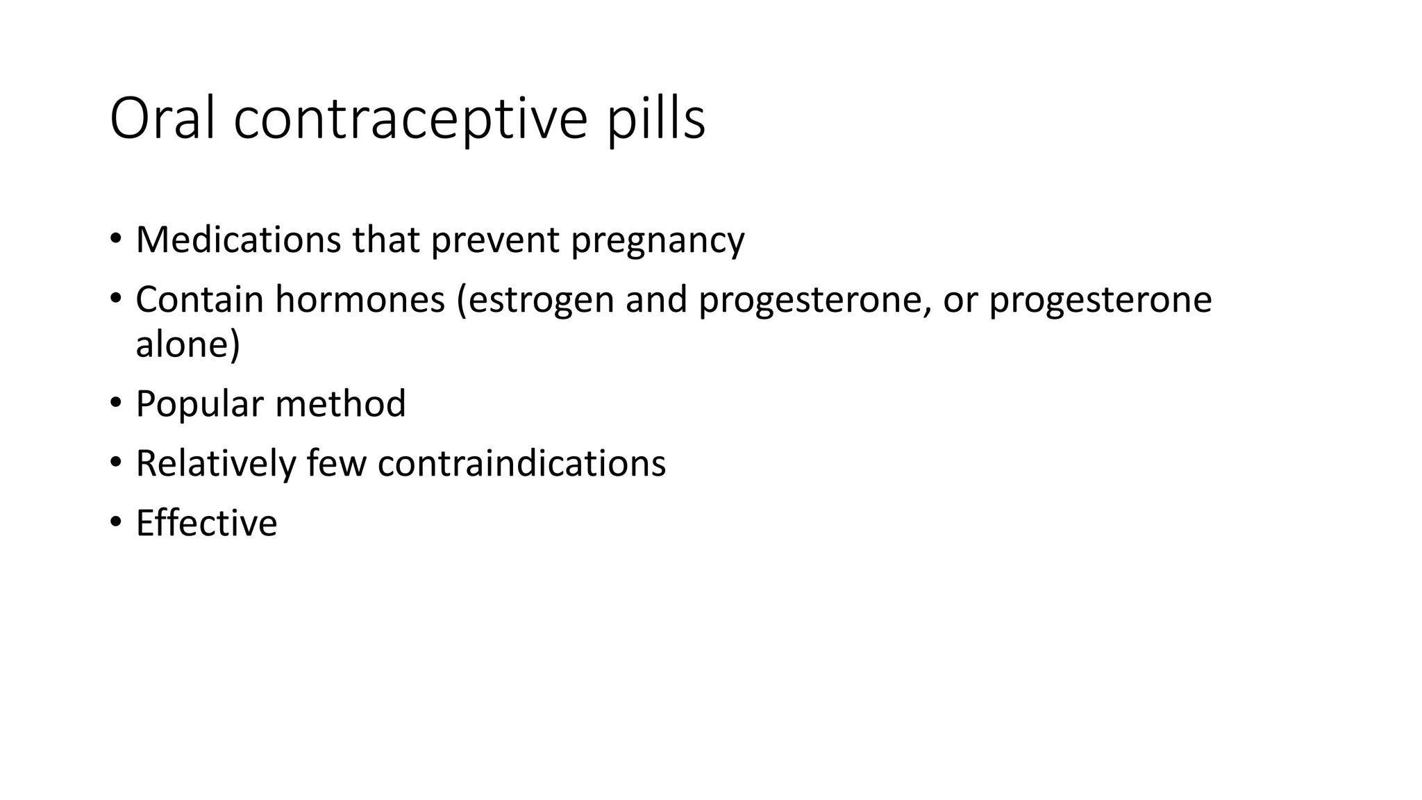 Oral Contraceptive Pills (OCP) | PPTX