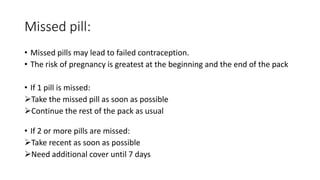 Oral Contraceptive Pills (OCP) | PPTX