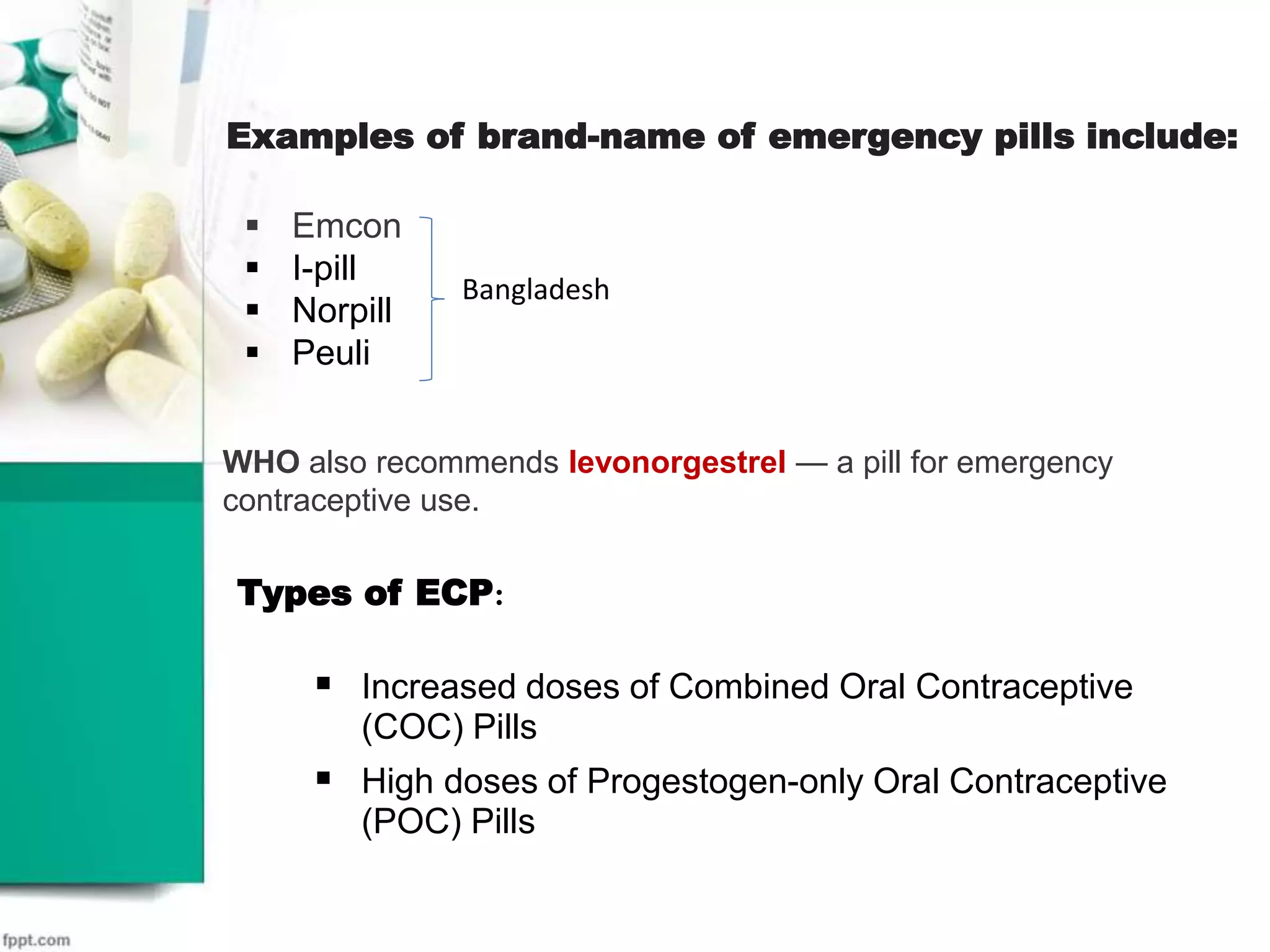 OCP (Oral Contraceptive Pills) | PPT