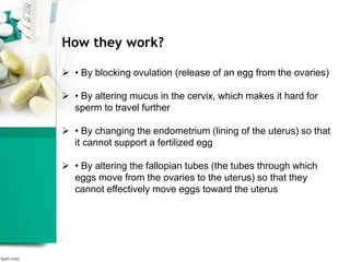 OCP (Oral Contraceptive Pills) | PPTX
