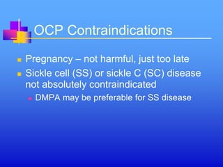 ORAL CONTRACEPTIVE PILLS | PPT