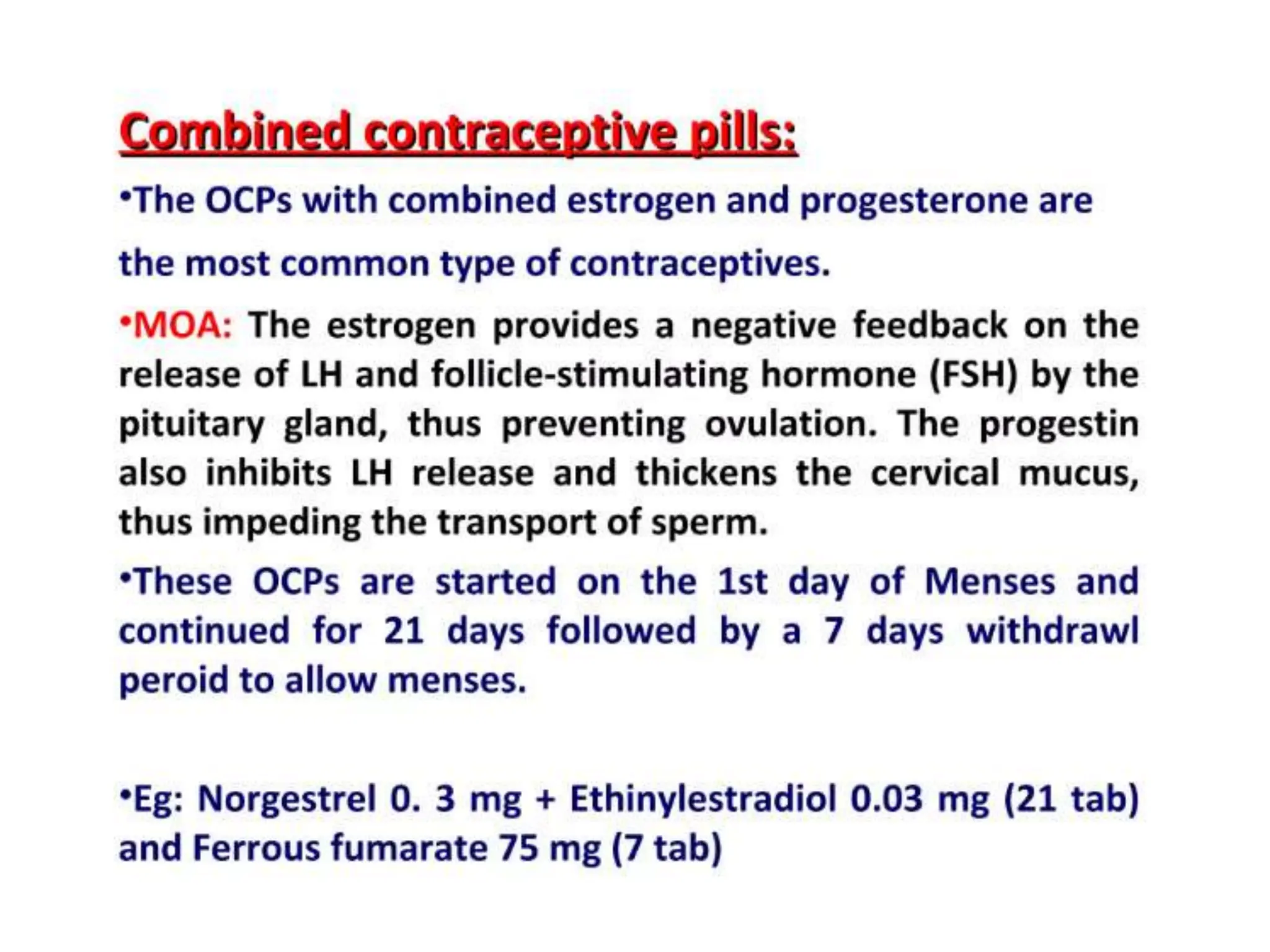 Clinical Pharmacotherapy of Oral Contraceptive Pills | PPTX