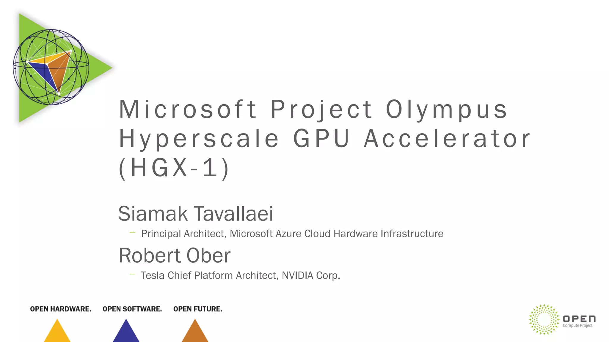 Microsoft Project Olympus AI Accelerator Chassis (HGX-1) | PDF