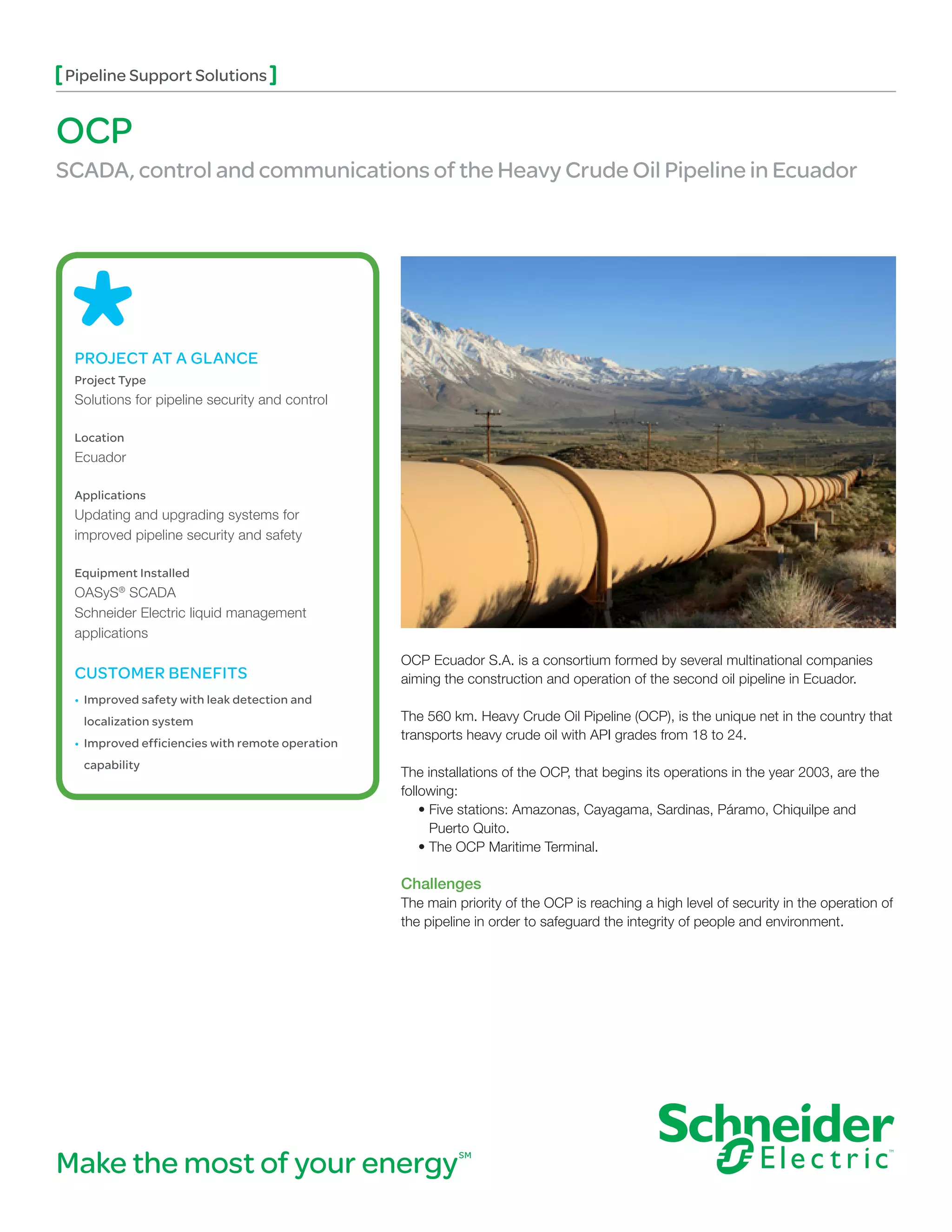 [Pipeline Support Solutions] OCP Case Study | PDF