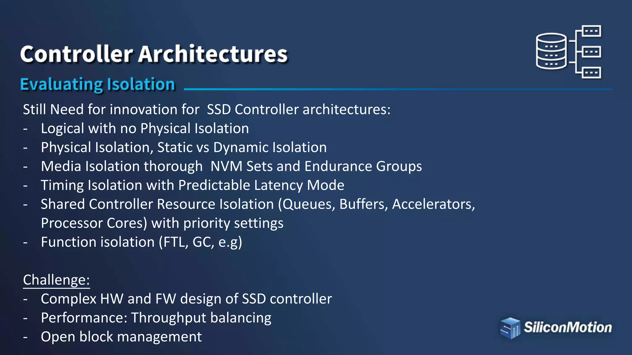 Silicon Motion SSD controllers solution for data center | PPT